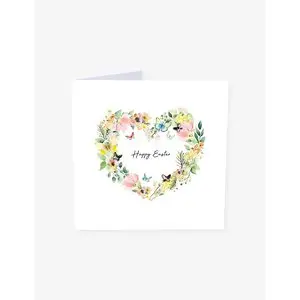 FIVE DOLLAR SHAKE Happy Easter Heart Easter Card