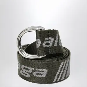 Balenciaga D-ring Belt With Loop Sports Icon Motif - Green