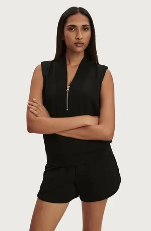 Varley Coulter High-waist Shorts - Black