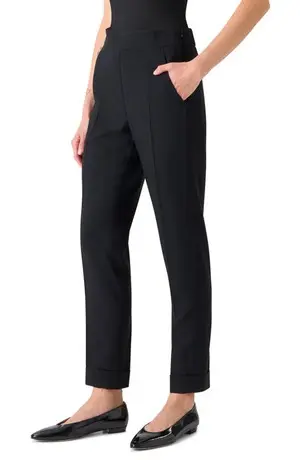 Akris Virgin Wool Blend Tapered Leg Pants