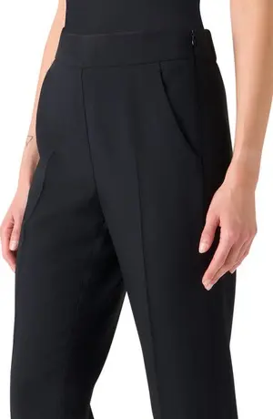 Akris Virgin Wool Blend Tapered Leg Pants