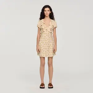 Sandro Floral Print Mini Dress