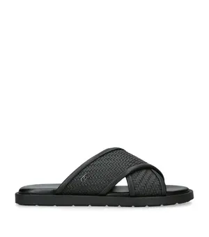 FERRAGAMO Leather Brise 2 Sandals - Black