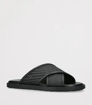 FERRAGAMO Leather Brise 2 Sandals - Black