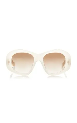 Loewe Beveled Pentagon Sunglasses - Ivory