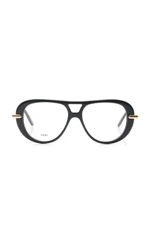 Loewe Pilot Slim Acetate Glasses - Black