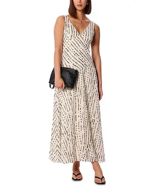 Whistles Dashed Spot Dobby Maxi Dress