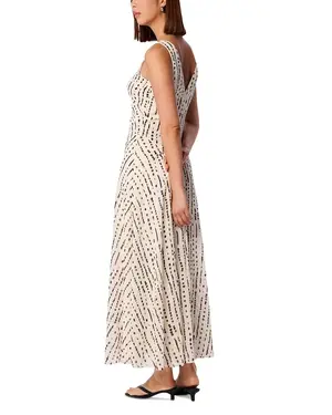 Whistles Dashed Spot Dobby Maxi Dress
