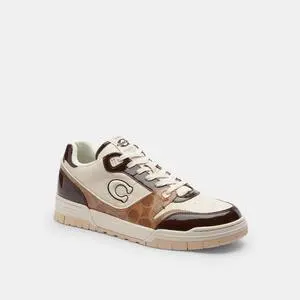 COACH Soho Sneaker With Patent Signature - Brown/maple