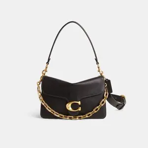 COACH Restored Chain Tabby Shoulder Bag - Brass/black