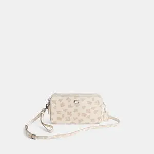 COACH Restored Kira Crossbody Bag With Floral Print - Silver/chalk Multi