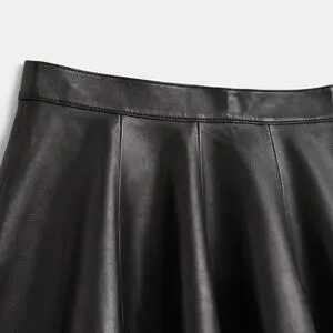 COACH Restored Leather Cheerleader Skirt