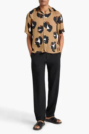Officine Générale Eren Printed Twill Shirt - Camel