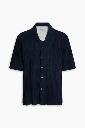 Officine Générale Eren Cottonblend Shirt - Navy
