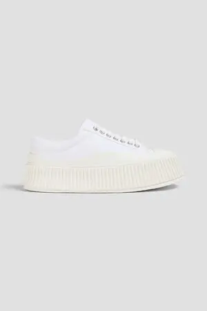 JIL SANDER Canvas Sneakers - White