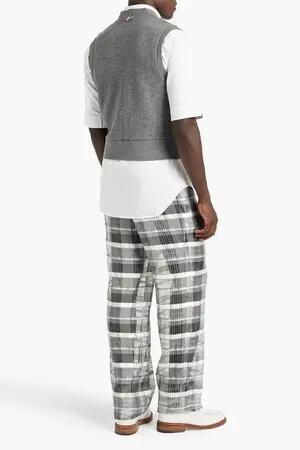 Thom Browne Tapered Checked Silkorganza Pants