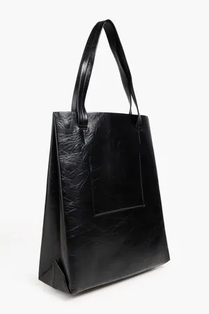 JIL SANDER Crinkled Leather Tote