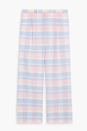 Thom Browne Checked Cotton Pants - Baby Pink