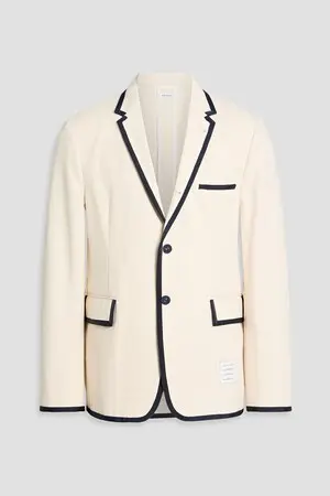 Thom Browne Grosgraintrimmed Cottoncanvas Blazer