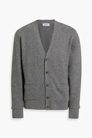 Thom Browne Waffleknit Cashmere Cardigan - Gray