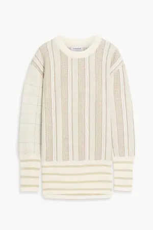 Thom Browne Jacquardknit Linen Sweater