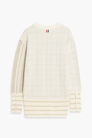 Thom Browne Jacquardknit Linen Sweater