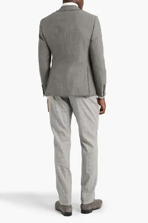 Thom Browne Frayed Wool Blazer