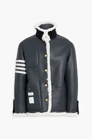 Thom Browne Reversible Striped Shearling Jacket