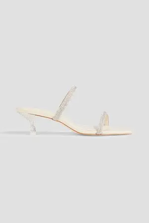 Cult Gaia Nami Crystalembellished Mules - Off-white