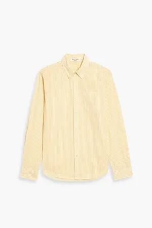 ALEX MILL Mill Striped Cottonpoplin Shirt - Yellow