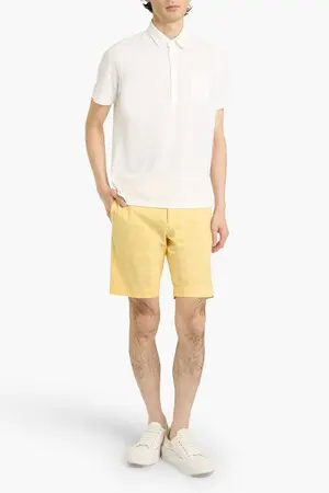 SLOWEAR Incotex Slimfit Cottonblend Shorts - Yellow