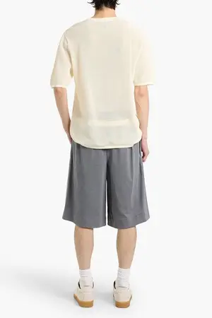 JIL SANDER Embroidered Cottonjersey Shorts
