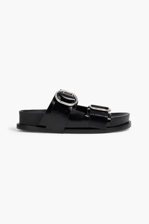 JIL SANDER Buckled Leather Sandals