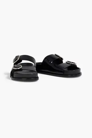 JIL SANDER Buckled Leather Sandals