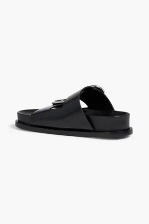 JIL SANDER Buckled Leather Sandals