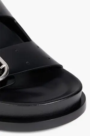 JIL SANDER Buckled Leather Sandals