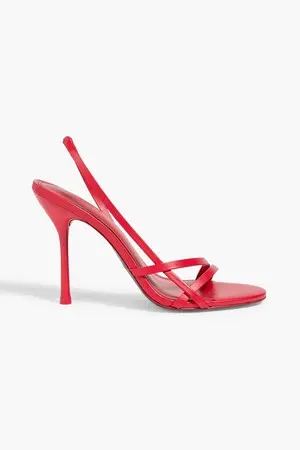 Cult Gaia Aydi Leather Slingback Sandals - Red