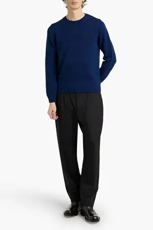 SLOWEAR Zanone Cotton Sweater - Navy