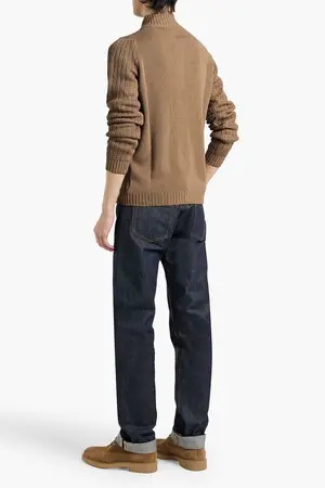 SLOWEAR Zanone Ribbed Linen And Cotton-blend Cardigan