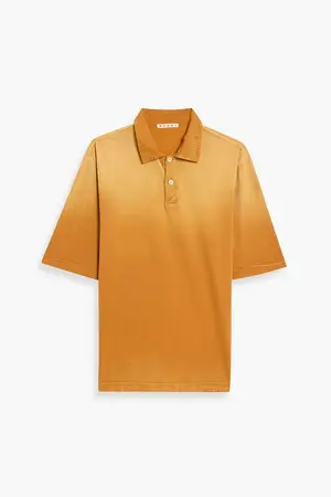 Marni Dégradé Cottonjersey Polo Shirt - Saffron