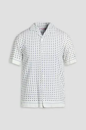 Orlebar Brown Hibbert Floralprint Woven Shirt - Off-white