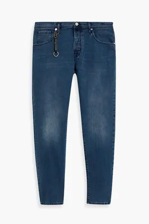 SLOWEAR Incotex Tapered Denim Jeans - Mid Denim