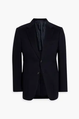 Dunhill Wool And Cashmereblend Blazer - Midnight Blue