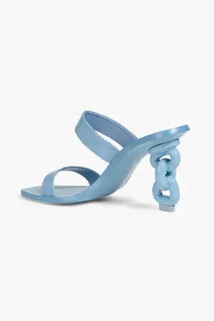 Cult Gaia Vivianne Lizardeffect Leather Sandals