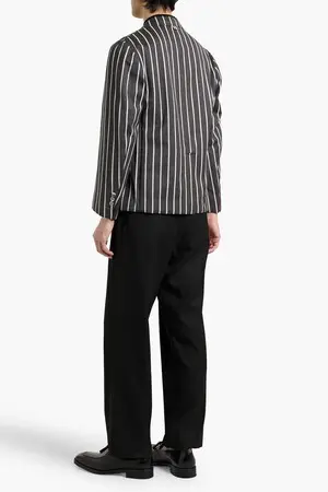 Thom Browne Striped Wool And Cottonblend Blazer