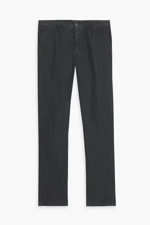 SLOWEAR Incotex Slimfit Cottonblend Twill Chinos - Charcoal