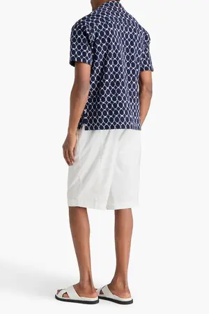 Orlebar Brown Howell Cottonblend Terryjacquard Shirt