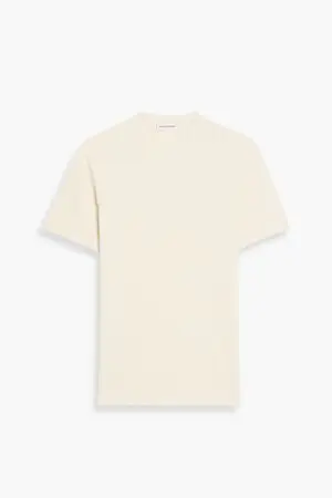 Orlebar Brown Nicolas Cotton And Linenblend Tshirt - Ivory