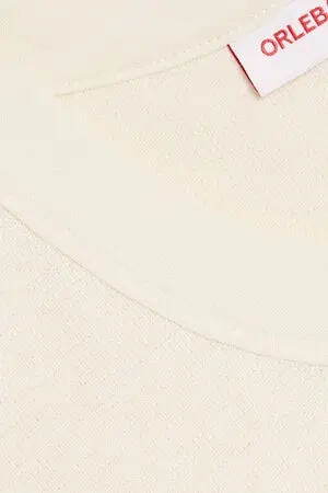 Orlebar Brown Nicolas Cotton And Linenblend Tshirt - Ivory