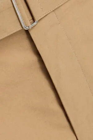 Officine Générale Owen Belted Cotton-poplin Pants